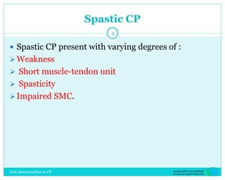 Gait abnormalities in children with cp final | PDF