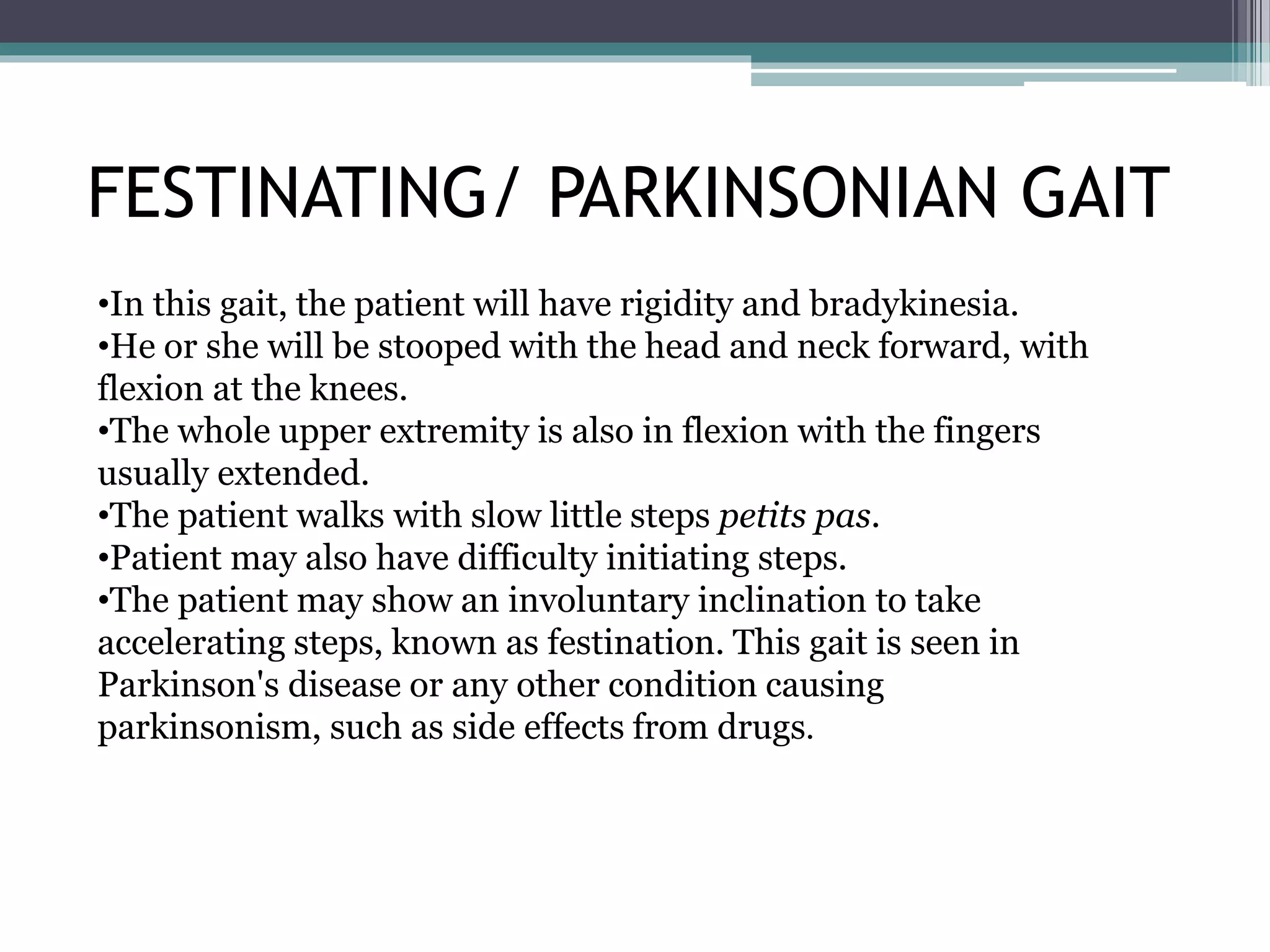 Gait abnormalities presentation | PPTX