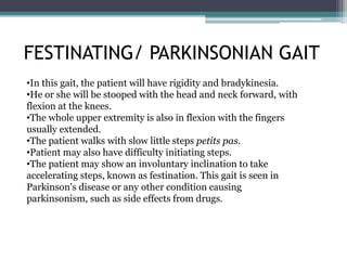 Gait abnormalities presentation | PPTX