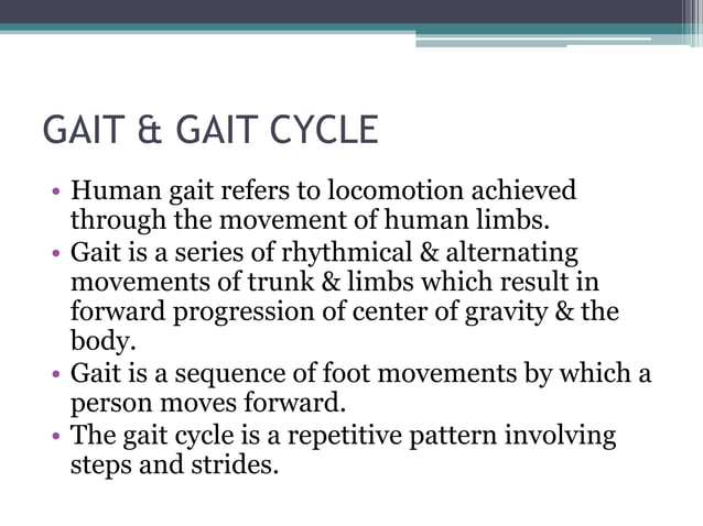Gait abnormalities presentation | PPTX | Physical Therapy | Wellness