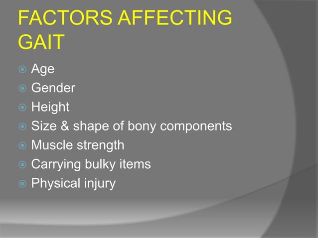 Gait analysis | PPT