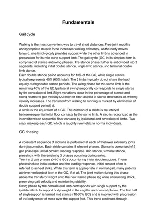 Gait analysis | PDF