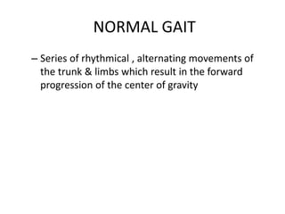 Gait analysis | PPTX