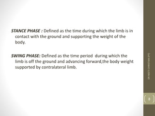 Gait analysis by Dr Neeti Christian (PT) | PPTX