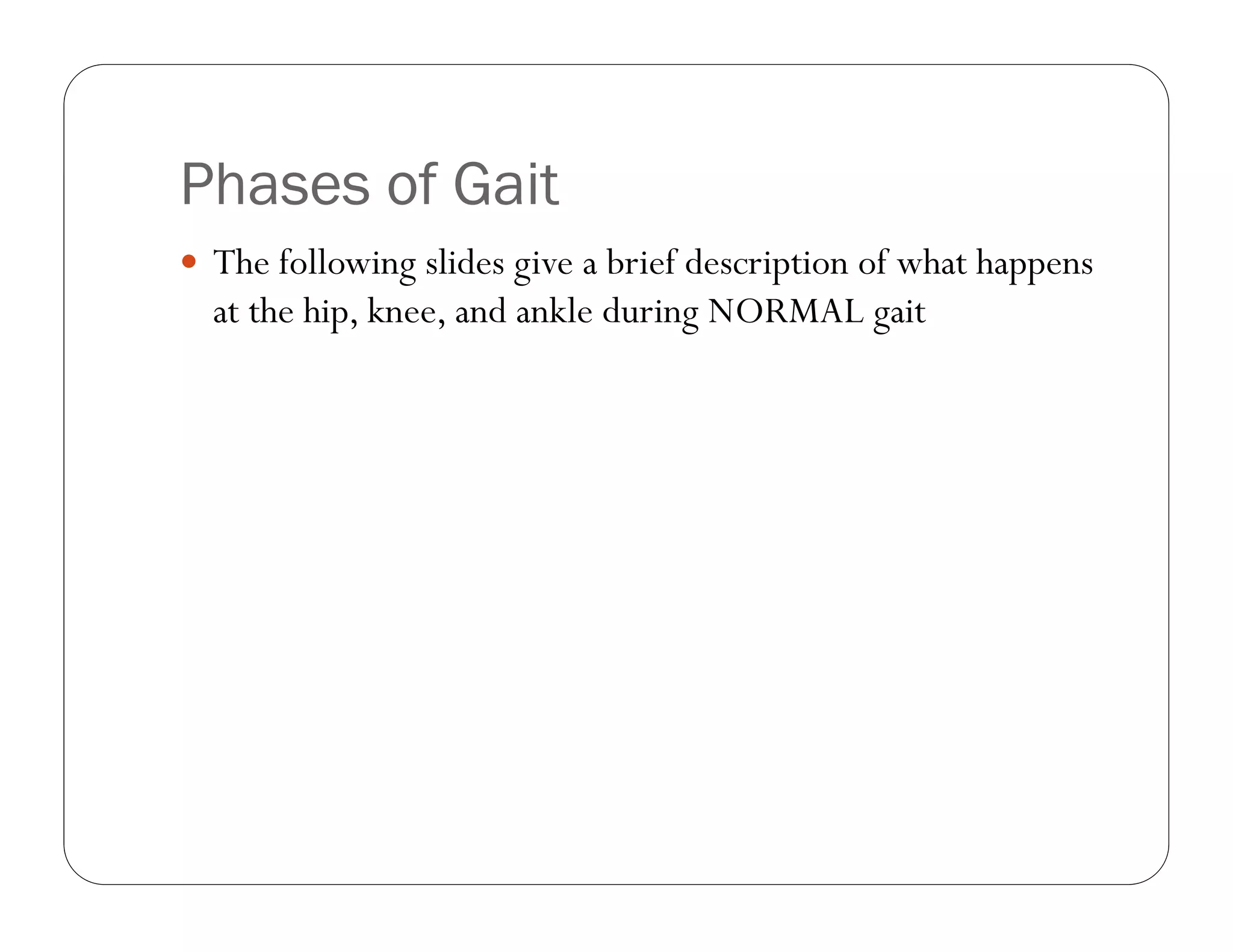 Gait analysis definitions | PDF