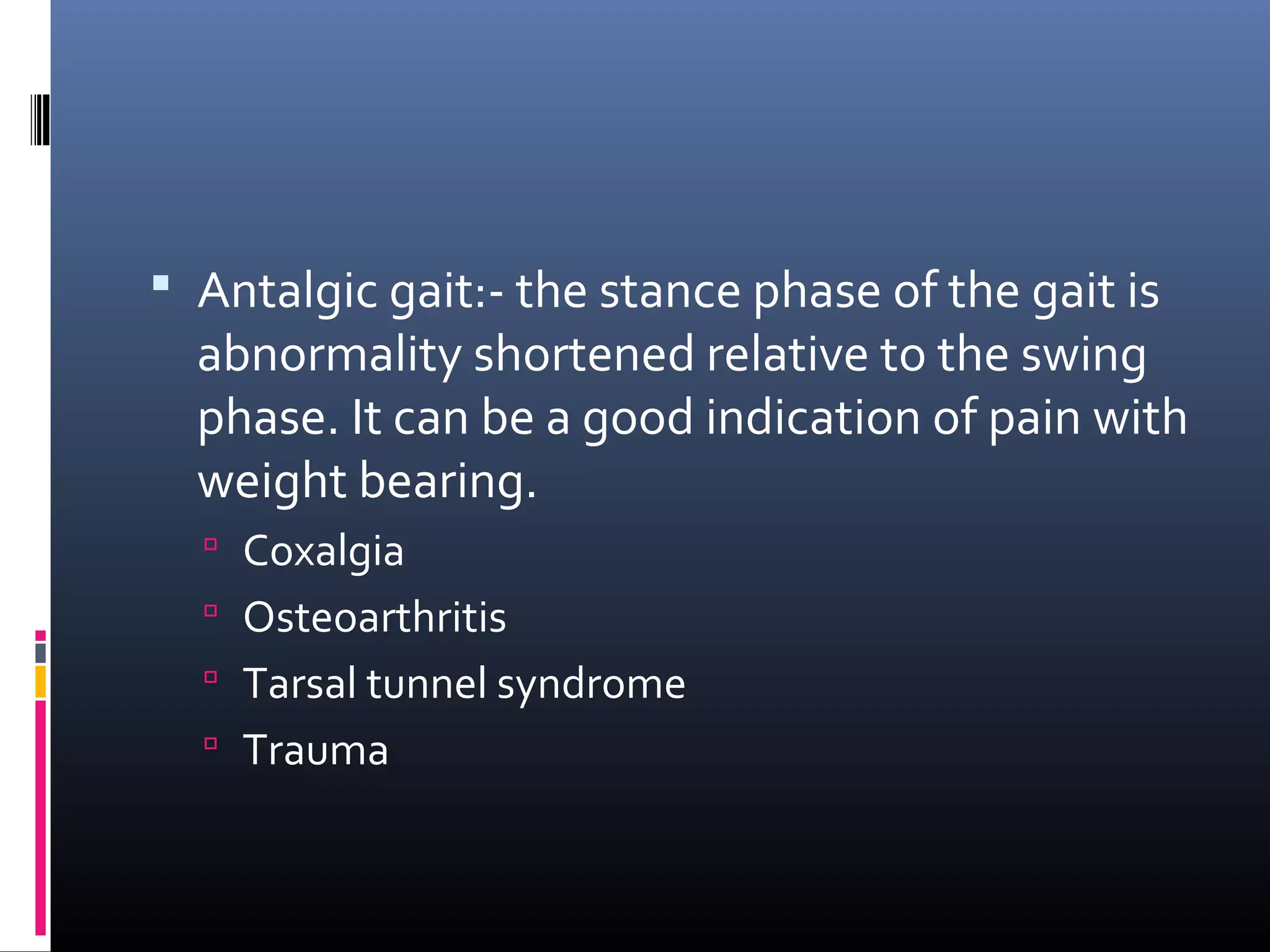 Gait and gait abnormalities | PPT