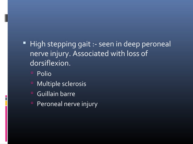 Gait and gait abnormalities | PPT | Death, Injury, or Military Conflict ...