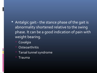 Gait and gait abnormalities | PPT