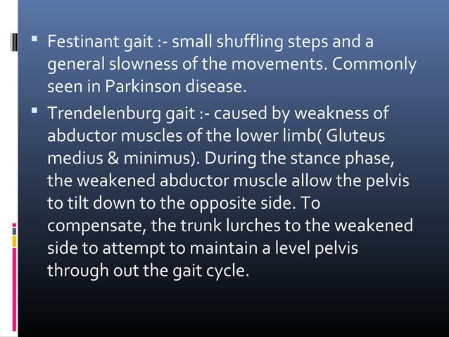 Gait and gait abnormalities | PPT | Death, Injury, or Military Conflict ...