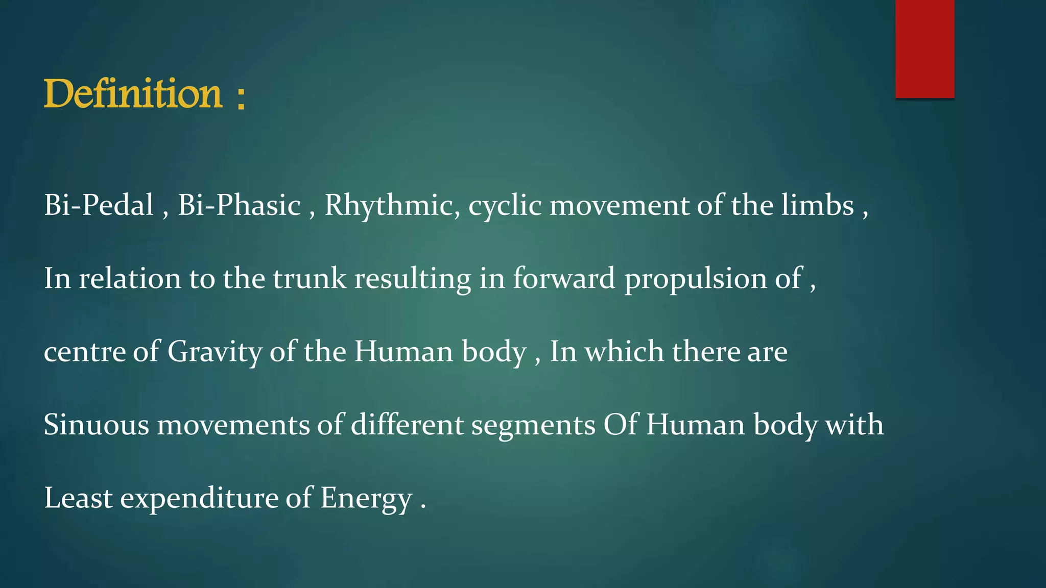 Gait and its abnormalities | PPTX