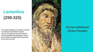 The study of religion in the Early Christian Literature | PPTX