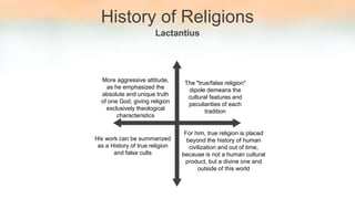 The study of religion in the Early Christian Literature | PPTX