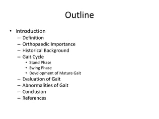 GAIT and it abnormality by Dr Umar Mohammed NOHIL | PPTX