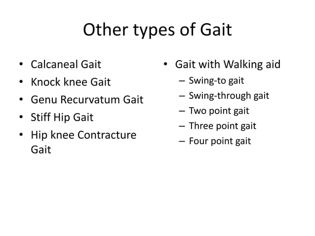 GAIT and it abnormality by Dr Umar Mohammed NOHIL | PPT