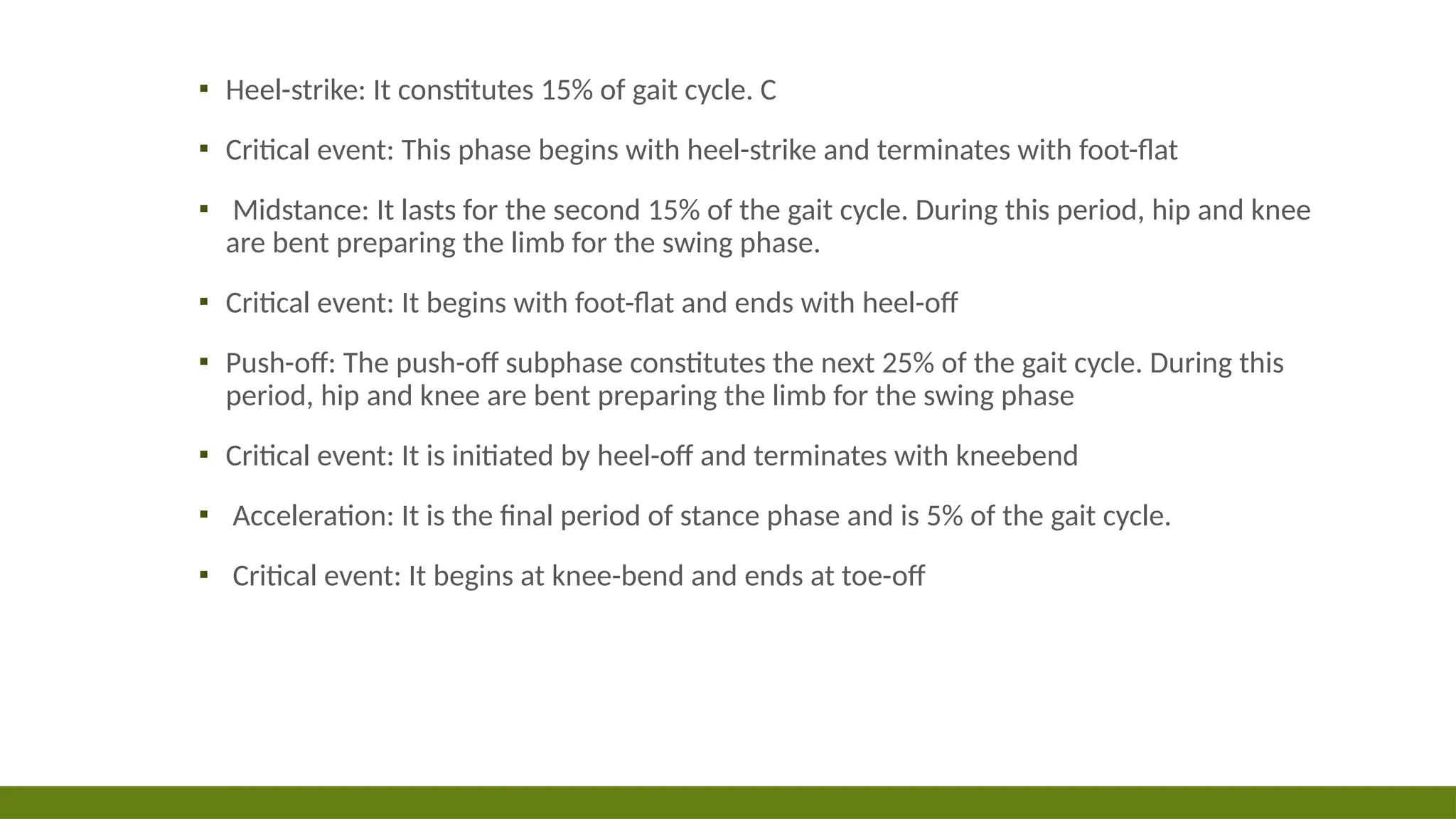 GAIT CYCLE is important in walking.abnormalities | PPT