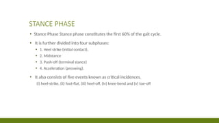 GAIT CYCLE is important in walking.abnormalities | PPTX