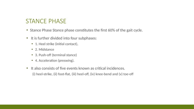 GAIT CYCLE is important in walking.abnormalities | PPT