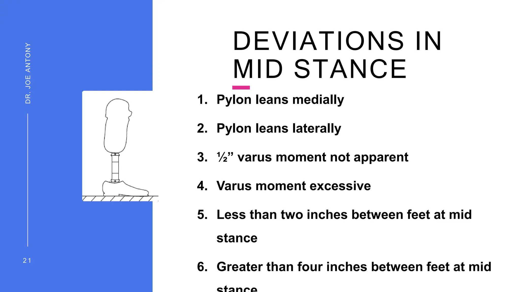 Gait deviations in Transtibial prosthesis users | PPTX