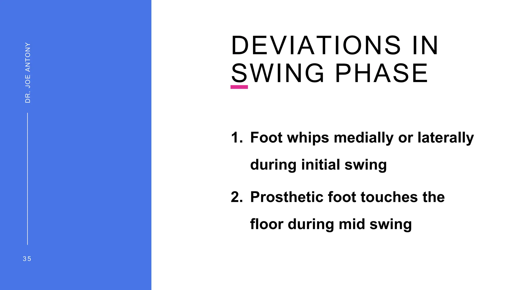 Gait deviations in Transtibial prosthesis users | PPTX