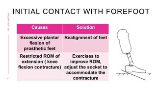 Gait deviations in Transtibial prosthesis users | PPTX