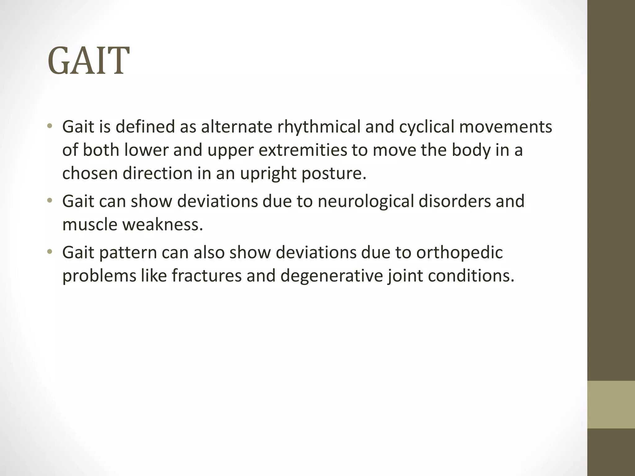 Gait deviations in UMN and LMN conditions | PDF | Death, Injury, or ...