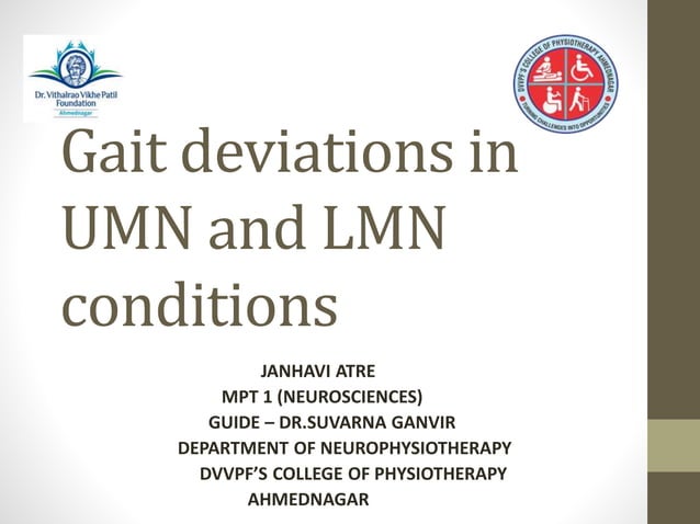 Gait deviations in UMN and LMN conditions | PDF