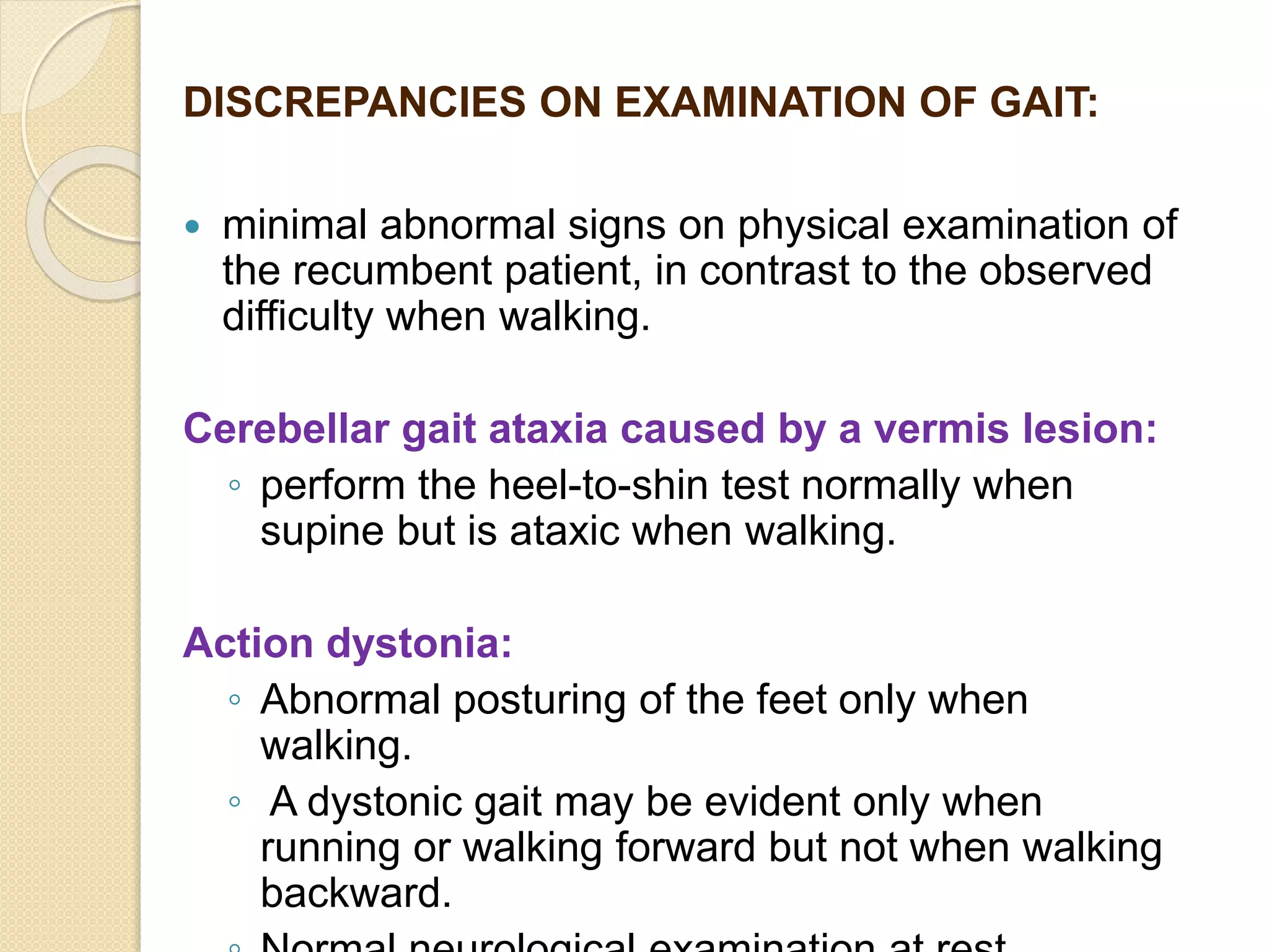 Gait disorders | PPTX