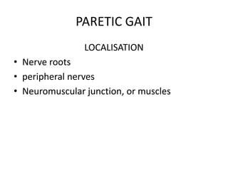 Gait disorders.pptx | Death, Injury, or Military Conflict | Sensitive ...