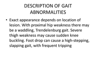 Gait disorders.pptx | Death, Injury, or Military Conflict | Sensitive Topics
