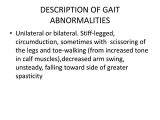 Gait disorders.pptx | Death, Injury, or Military Conflict | Sensitive ...
