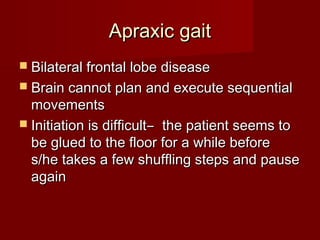 Apraxic Gait