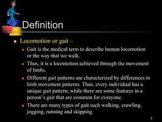 Gait forensic science | PPTX