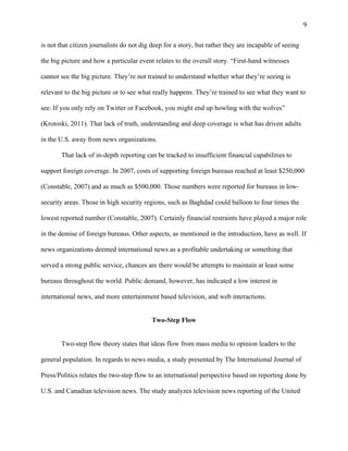 COM 564 Final Paper / Decline in Foregin Bureaus | PDF