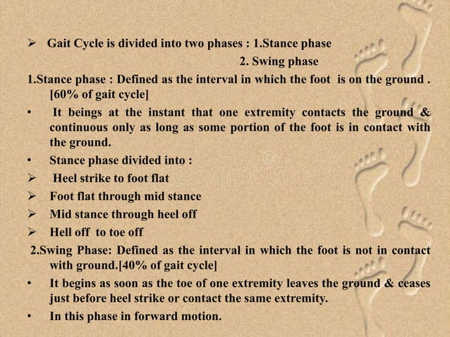 Gait pattern.pptx | Foot Health | Diseases and Conditions