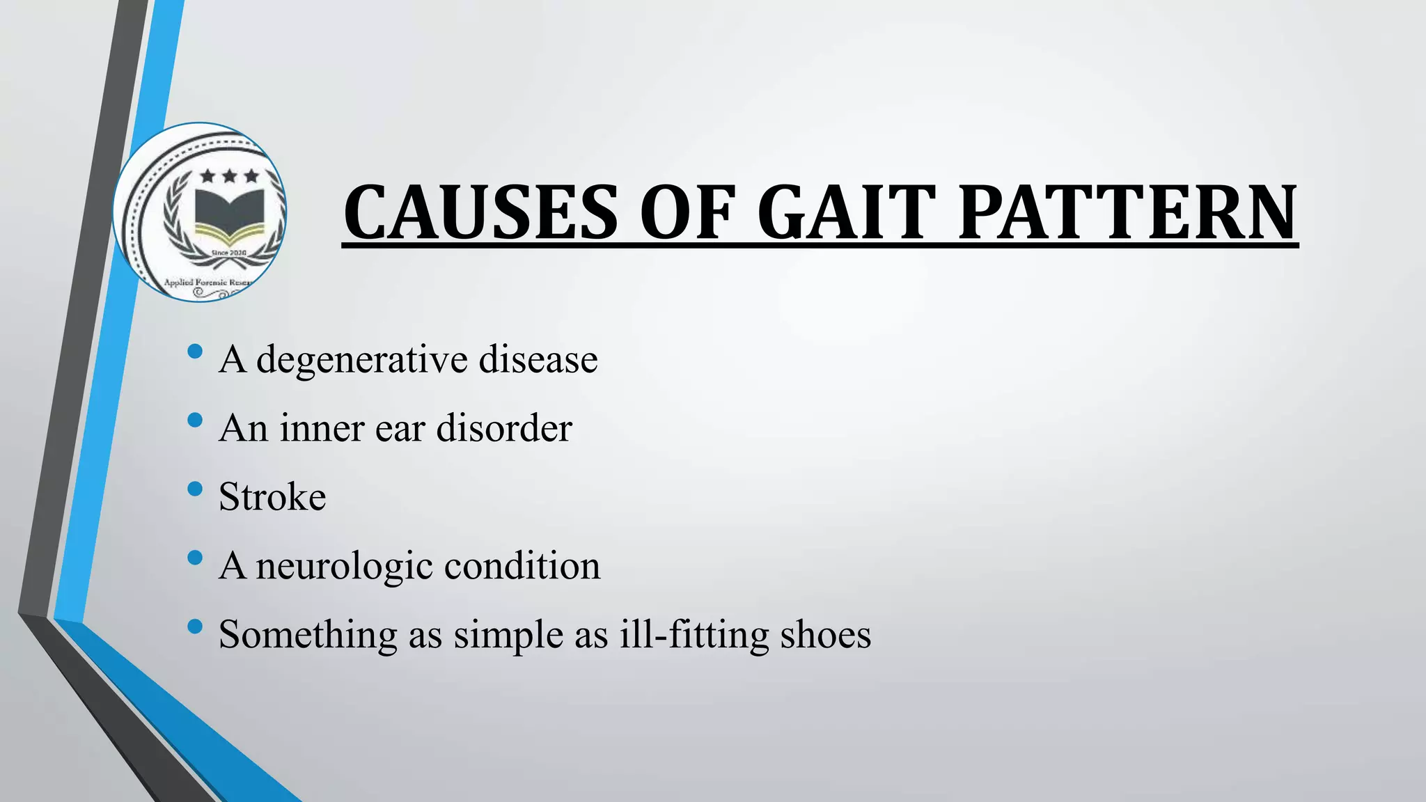 GAIT PATTERN ANALYSIS | PPTX