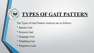 GAIT PATTERN ANALYSIS | PPTX