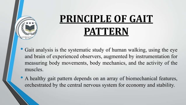 GAIT PATTERN ANALYSIS | PPTX