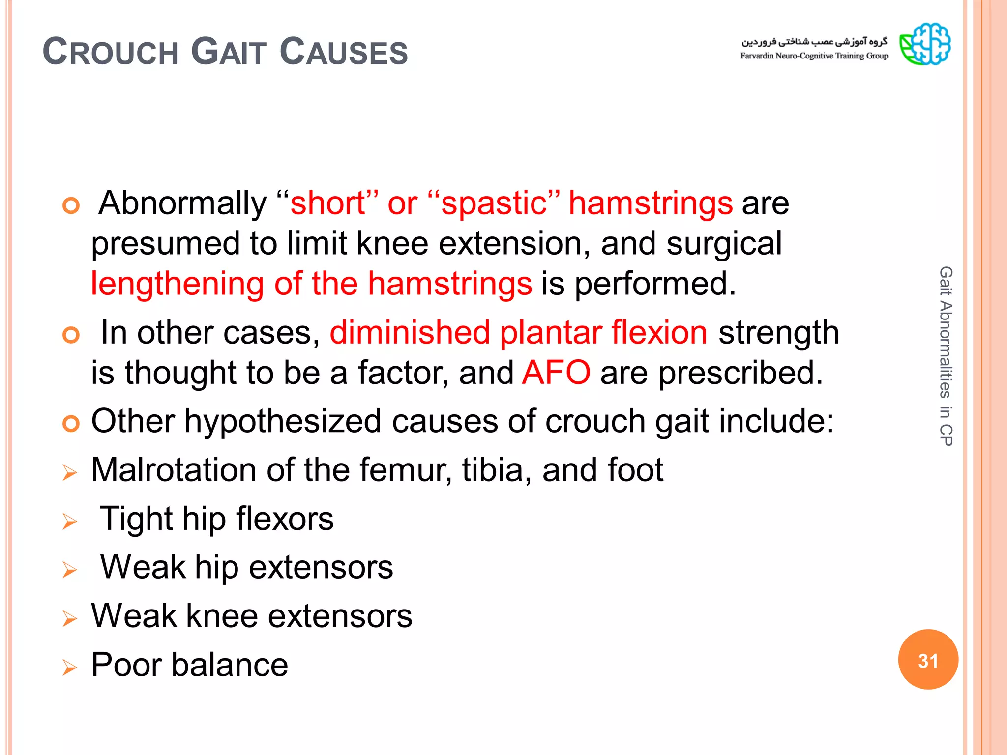 Gait pattern classification in children with cp | PDF