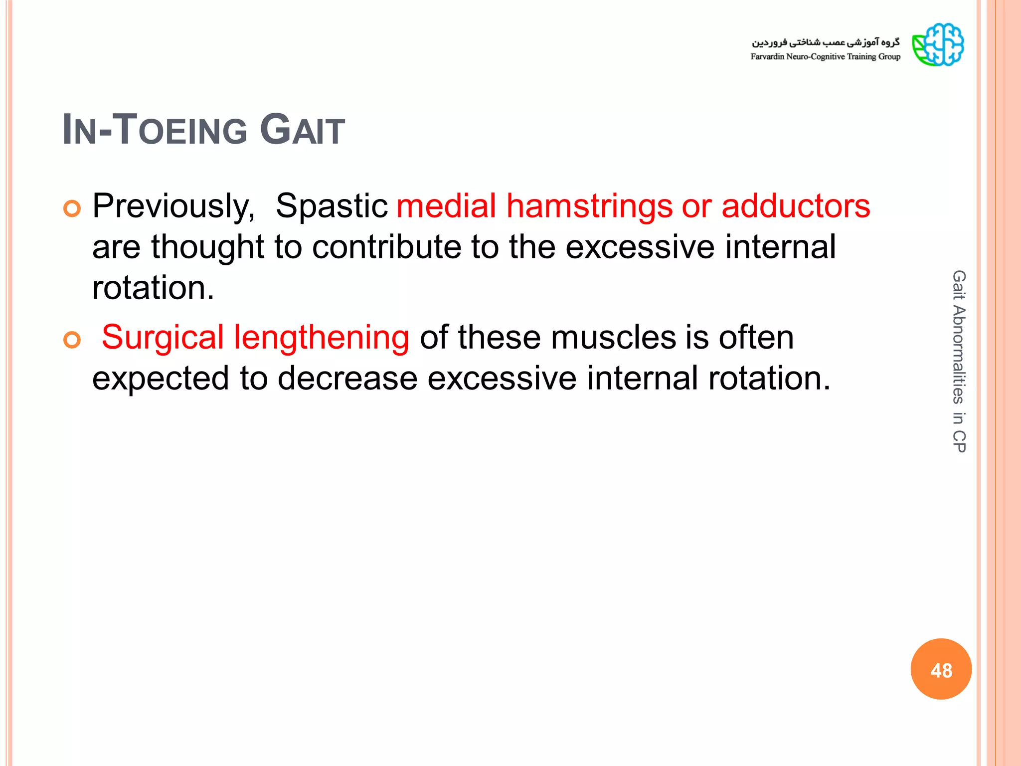 Gait pattern classification in children with cp | PDF