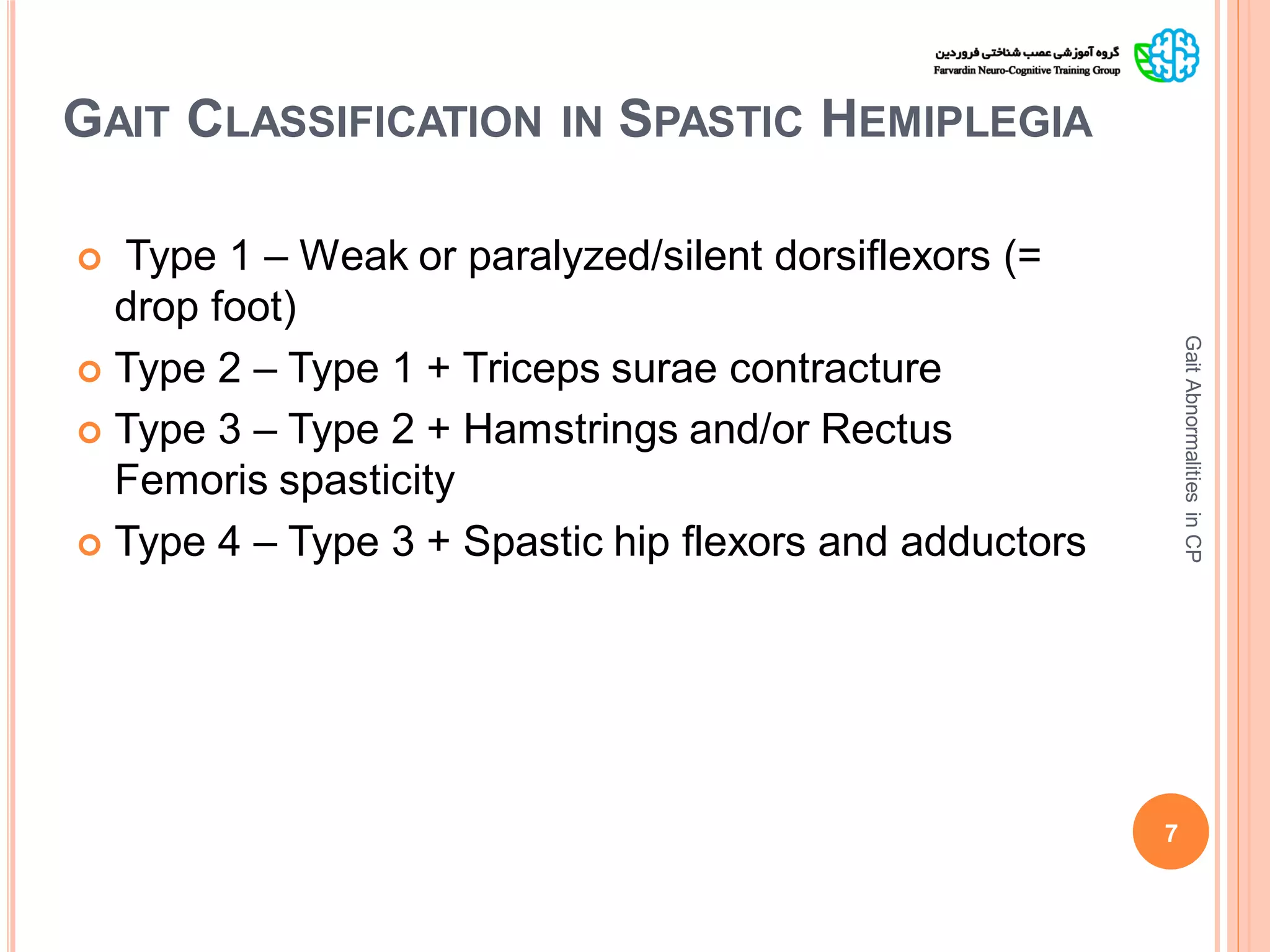 Gait pattern classification in children with cp | PDF