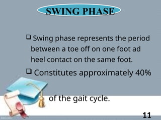 gait and gait cycle biomechanics & kinesiology | PPTX