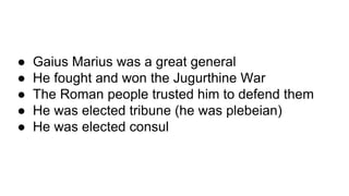 Marius and Sulla | PPTX