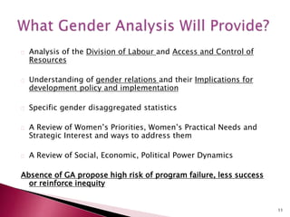 Gender Analysis | PPTX