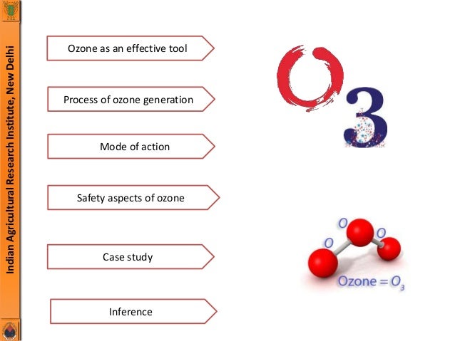 Ozonation technique for surface disinfection of fruits and vegetables
