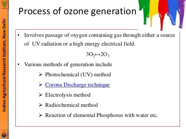 Ozonation technique for surface disinfection of fruits and vegetables