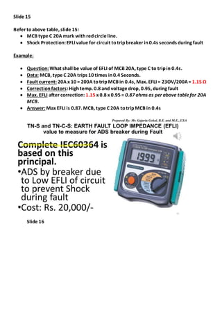 Gajaria, step by step guide, slide share, to prevent shock and fire in ...