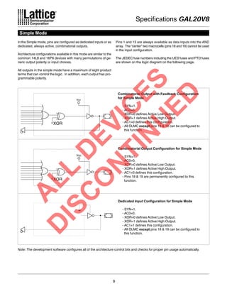 Gal20 v8datasheet | PDF | Consumer Electronics | Technology & Computing