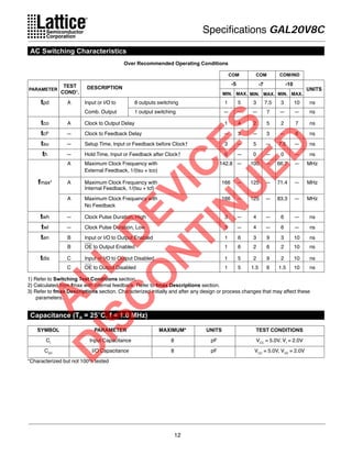 Gal20 v8datasheet | PDF | Consumer Electronics | Technology & Computing