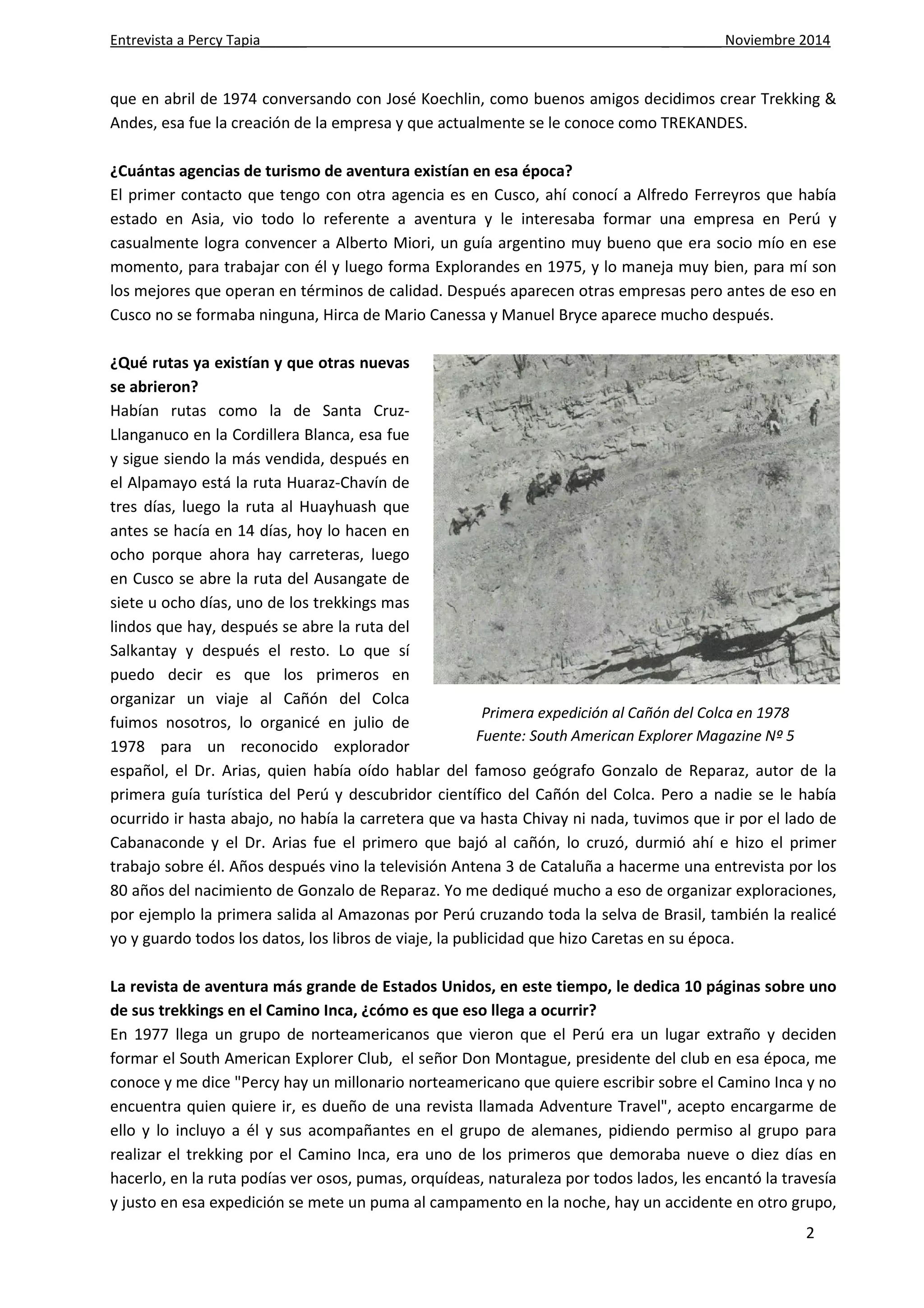 Entrevista a Percy Tapia | PDF