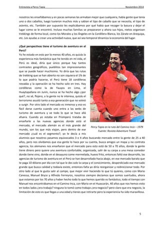 Entrevista a Percy Tapia | PDF